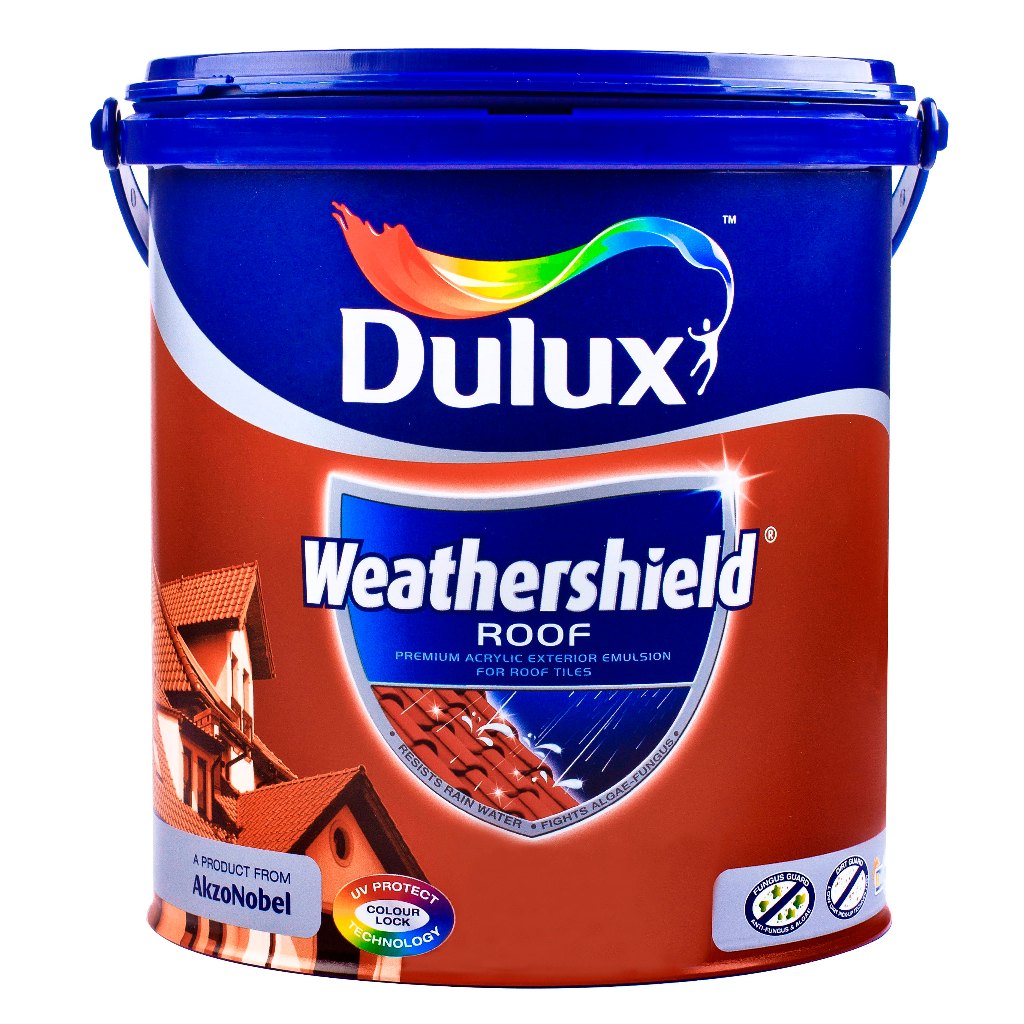 Jual CAT ATAP GENTENG DULUX WEATHERSHIELD ROOF PAINT 2,5 L | Shopee ...