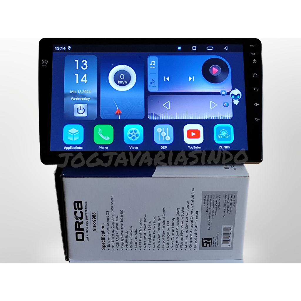 Jual Headunit Android Orca Standart Series 9 Inch dan 10 Inch 4/128 ...