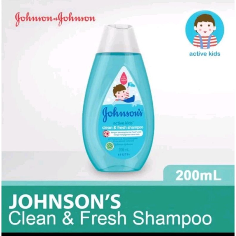 Jual Johnsons Baby Shampoo Active Kids Clean and Fresh - 200ml | Shopee Indonesia