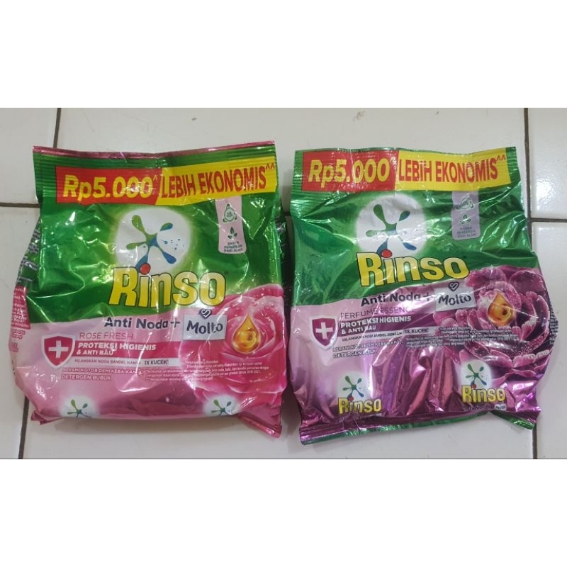 Jual RINSO detergen bubuk bandrol 5000 kirim warna random | Shopee ...