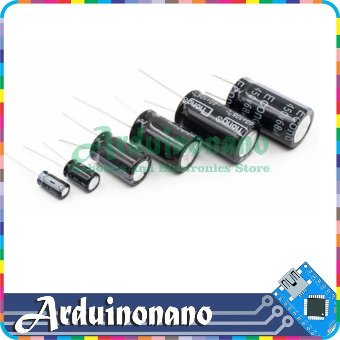 Jual Capasitor elco 0.33uf 0.33 uf 50v kapasitor elko micro mikro ...