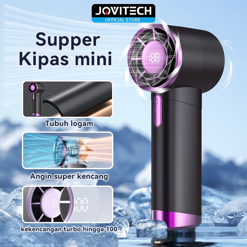 Jual Jovitech Kipas Mini Portable Strong Wind 100 Gear Speed Logam ...