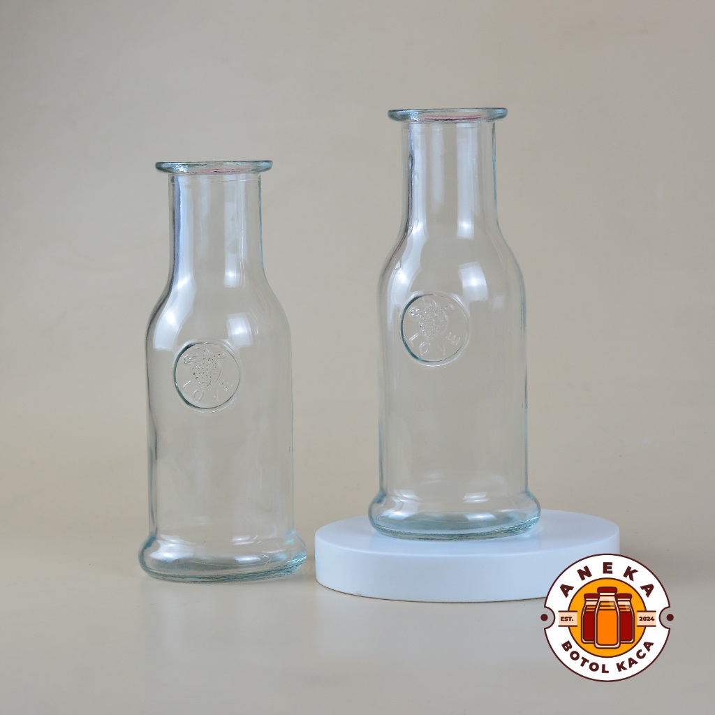 Jual Botol Kaca 600ml Motif Strawberry Import – Decanter Kaca Estetik ...