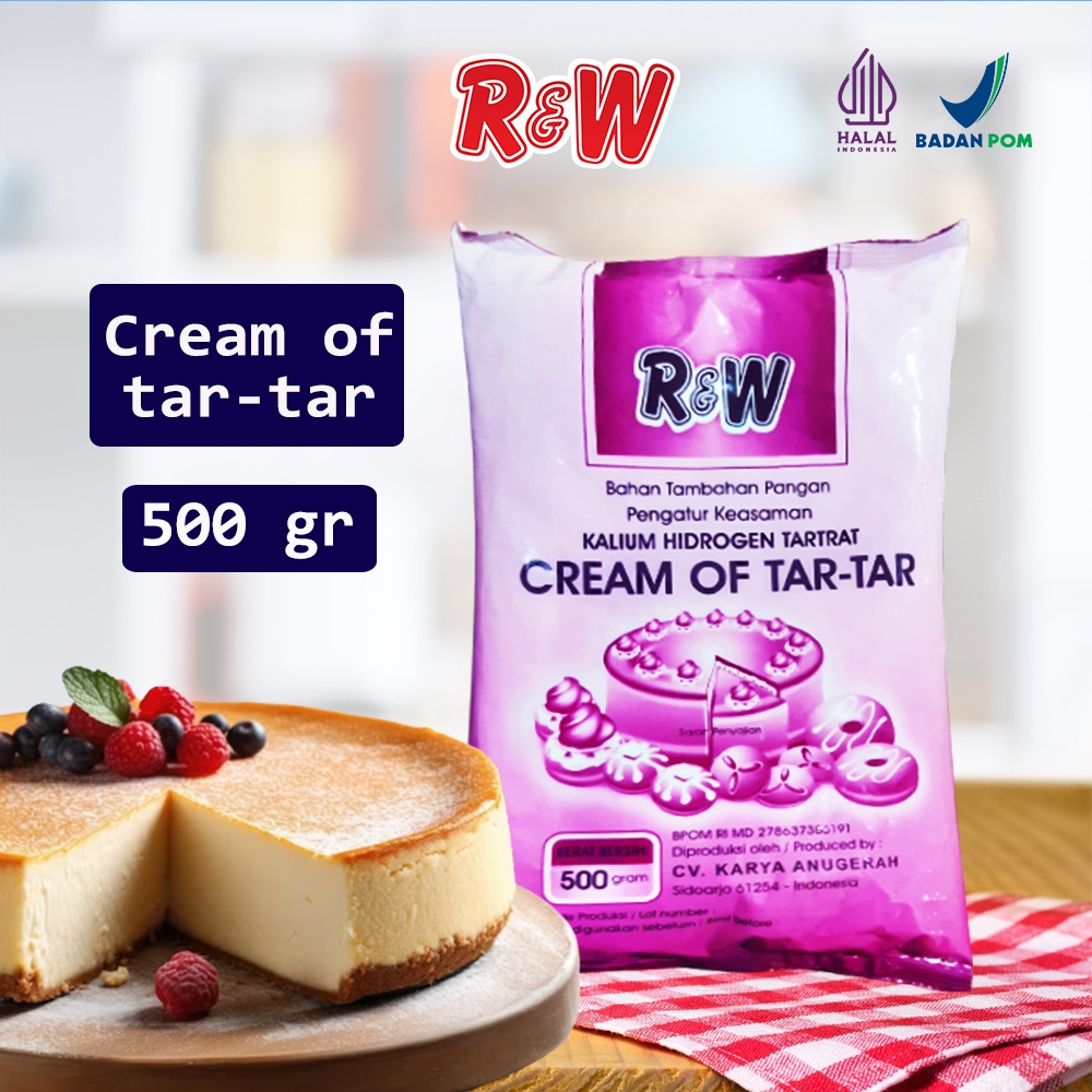 Jual Cream of Tar-tar tartar Krim tartar Rajawali R&W RW 500 gr | Shopee Indonesia