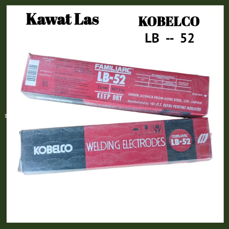 Jual Kawat Las KOBELCO LB-52 2.6mm (5kg) KOBE STEEL Japan | Shopee Indonesia
