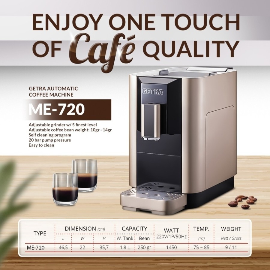 Jual GETRA COFFEE MACHINE ME-720 / Mesin Kopi Otomatis | Shopee Indonesia