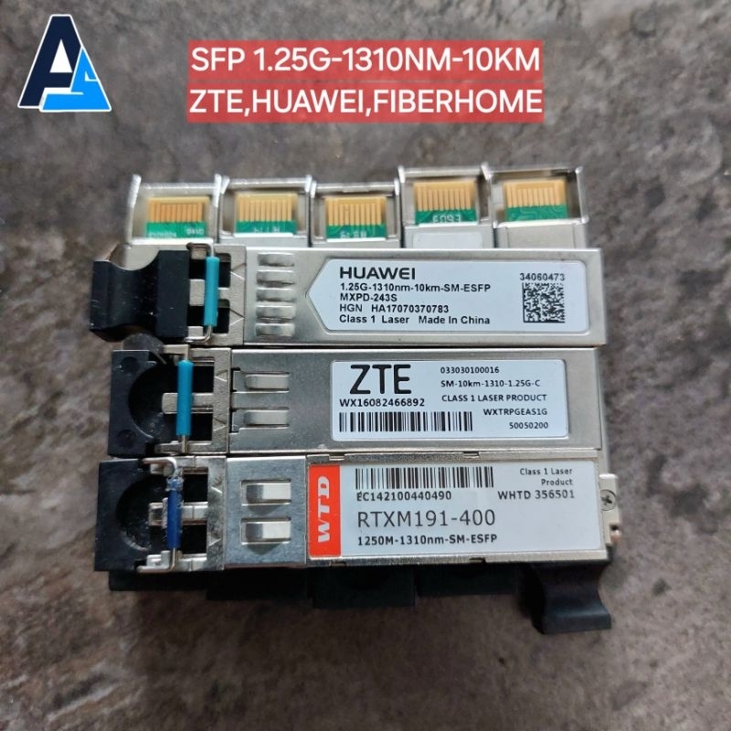 Jual SFP 1.25G-1310nm-10km-SM-ESFP ZTE,HUAWEI,FH,WTD | Shopee Indonesia