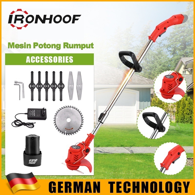 Jual IRONHOOF Mesin Potong Rumput 588V/388V/288V/88V Pemotong Rumput ...