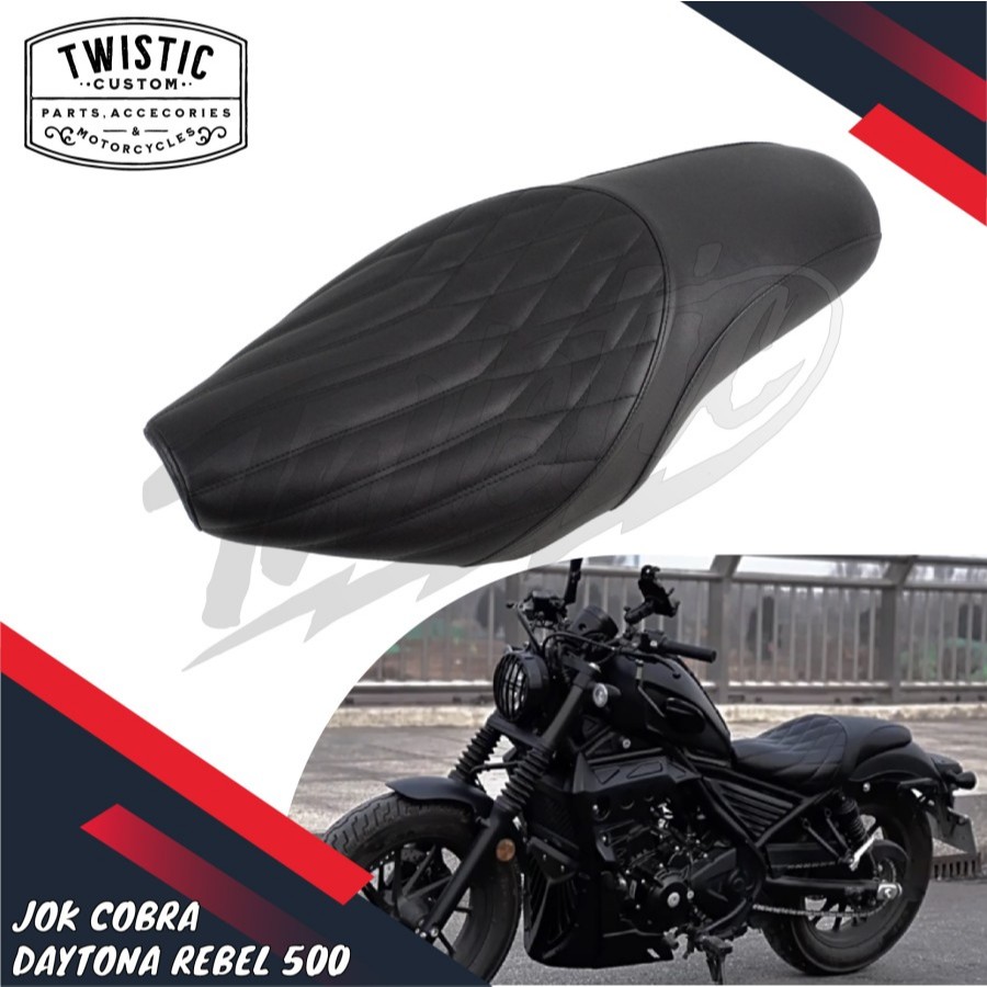 Jual Jok Double Two Up Cobra Daytona Seat K-Speed Style Motor Honda Rebel 500 CM500 Wajik ...