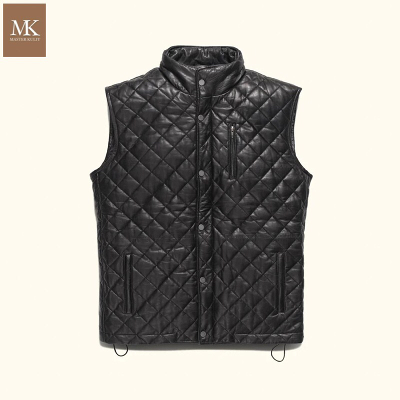 Jual Rompi Pria Kulit Asli Vest Leather Bahan Super Trendy Mk07 ...