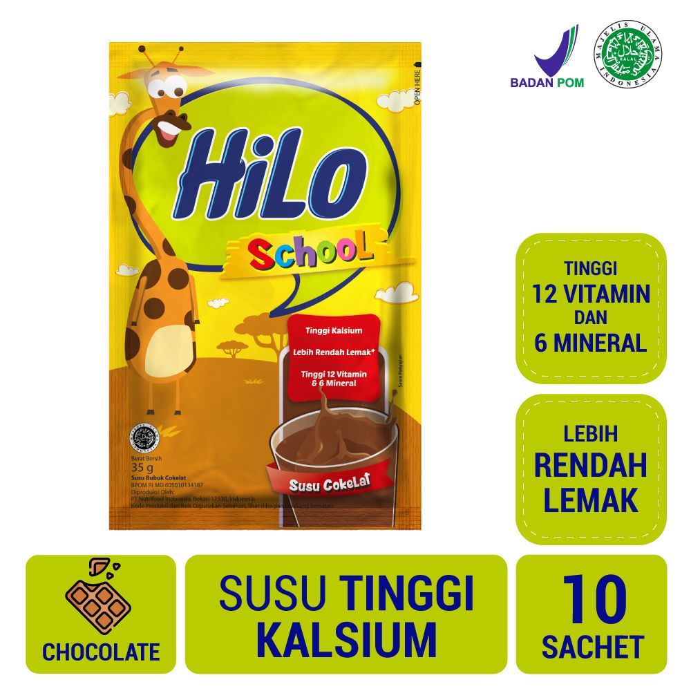 Jual Hilo School 10x30 gr - Susu Hilo Rentengan - Rasa Coklat - Tinggi ...