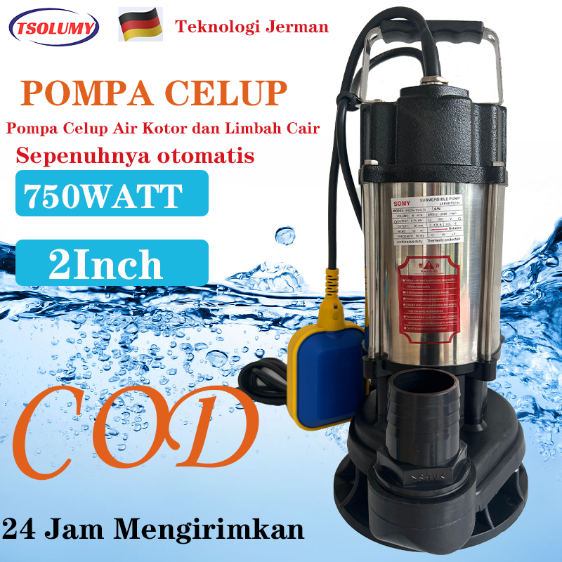 Jual Pompa Celup Air Kotor 750W sewage pump 2inch Mesin Pompa Air Murah ...