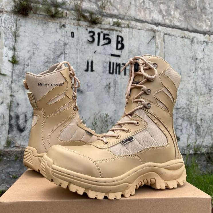 Jual Sepatu PDL Satpo PP TACTICAL TNO POLRI tactical ujung besi caanggo ...