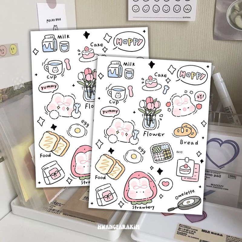 Jual MINI STICKER DECO #3 CARTOON EDITION | Shopee Indonesia