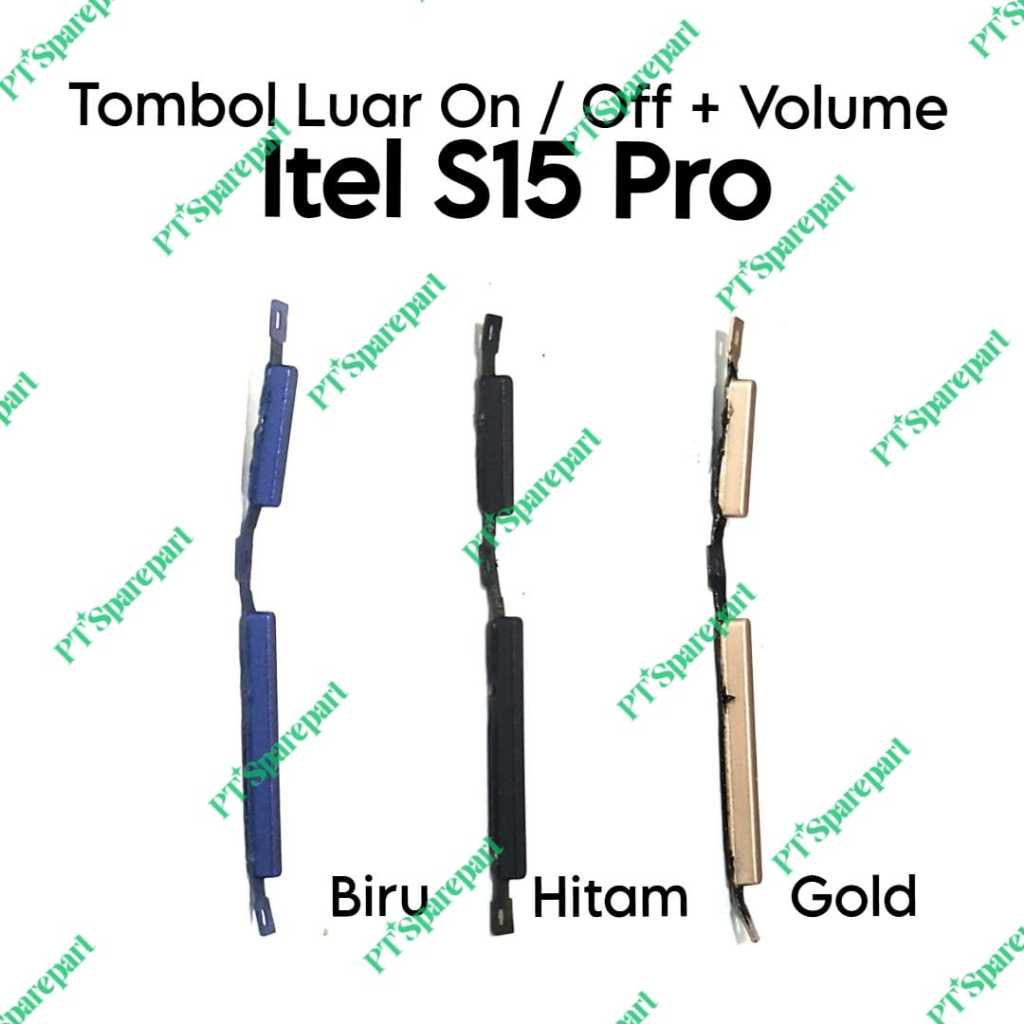 Jual Tombol Luar 1 Set Power On Off + Volume Itel S15 Pro - Button ...