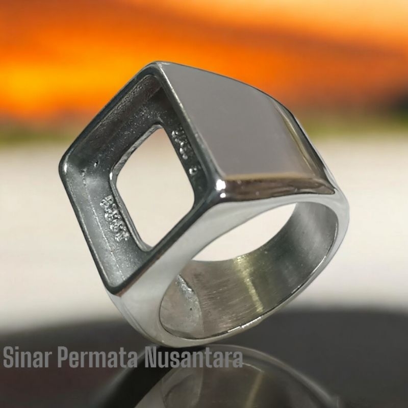 Jual RING CINCIN EMBAN CANGKANG BAHAN TITANIUM SUPER MODEL KOTAK ...