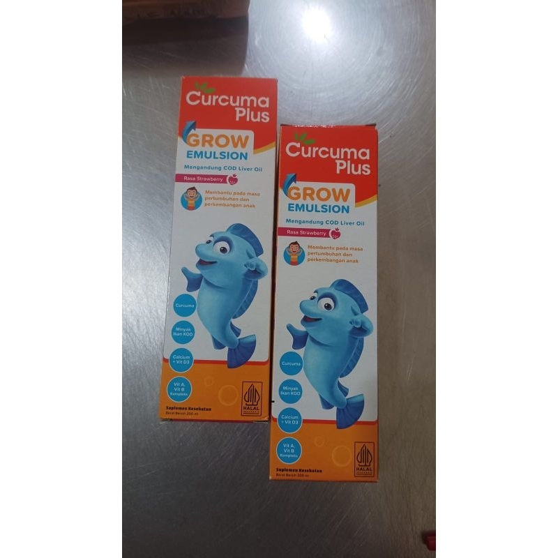 Jual CURCUMA PLUS GROW EMULSION/200 ml/STRAWBERRY | Shopee Indonesia