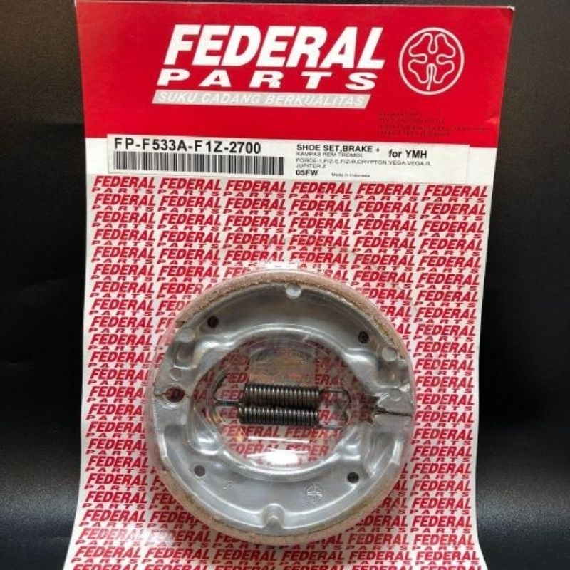 Jual KAMPAS REM TROMOL BELAKANG ( BRAKE SHOE SET + PER ) FEDERAL PARTS ...