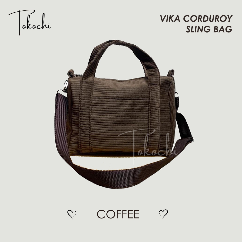 Jual Vika Colduroy Sling Bag - Tokochi | Shopee Indonesia