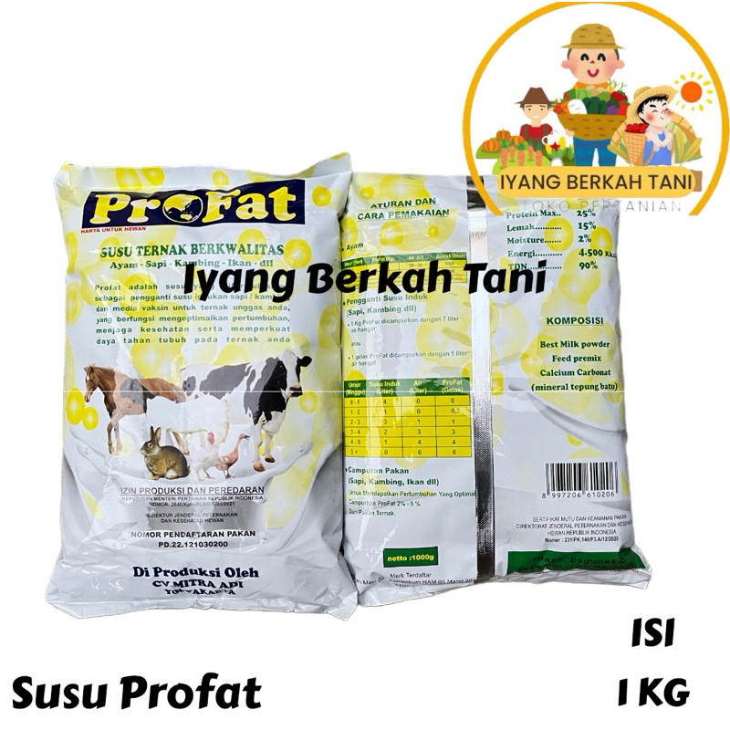 Jual Profat Susu Pengganti Induk Hewan Ternak 1 KG | Shopee Indonesia
