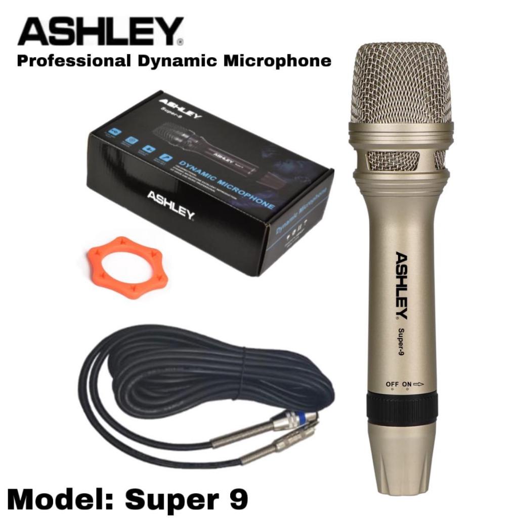 Jual Mic Kabel Ashley Super 9 Original Microphone Dynamic ASHLEY SUPER9 ...