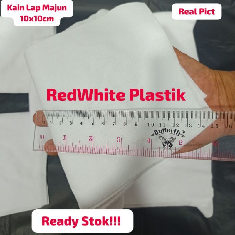 Jual KAIN LAP MAJUN PERCA KATUN Putih Isi 1kg ukuran 10x10cm | Shopee ...
