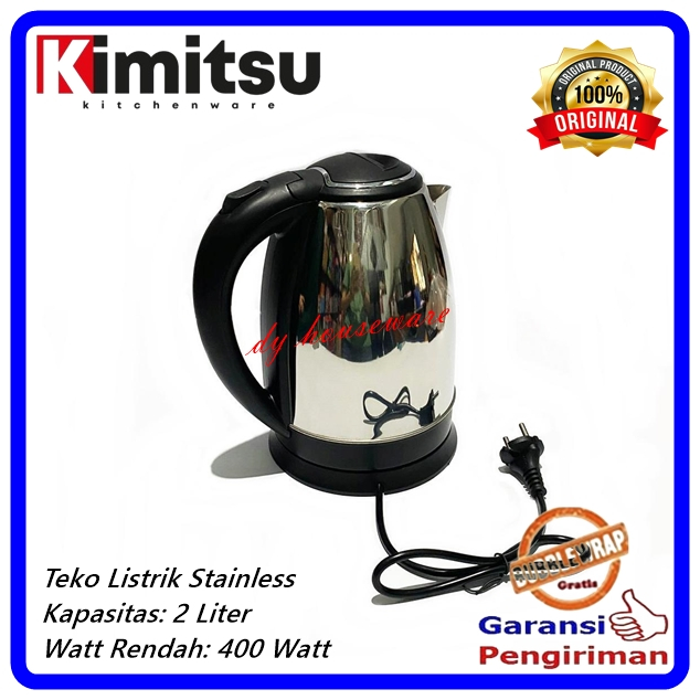 Jual Teko Listrik Elektric Kettle Stainless Ceret Listrik 2 Liter ...
