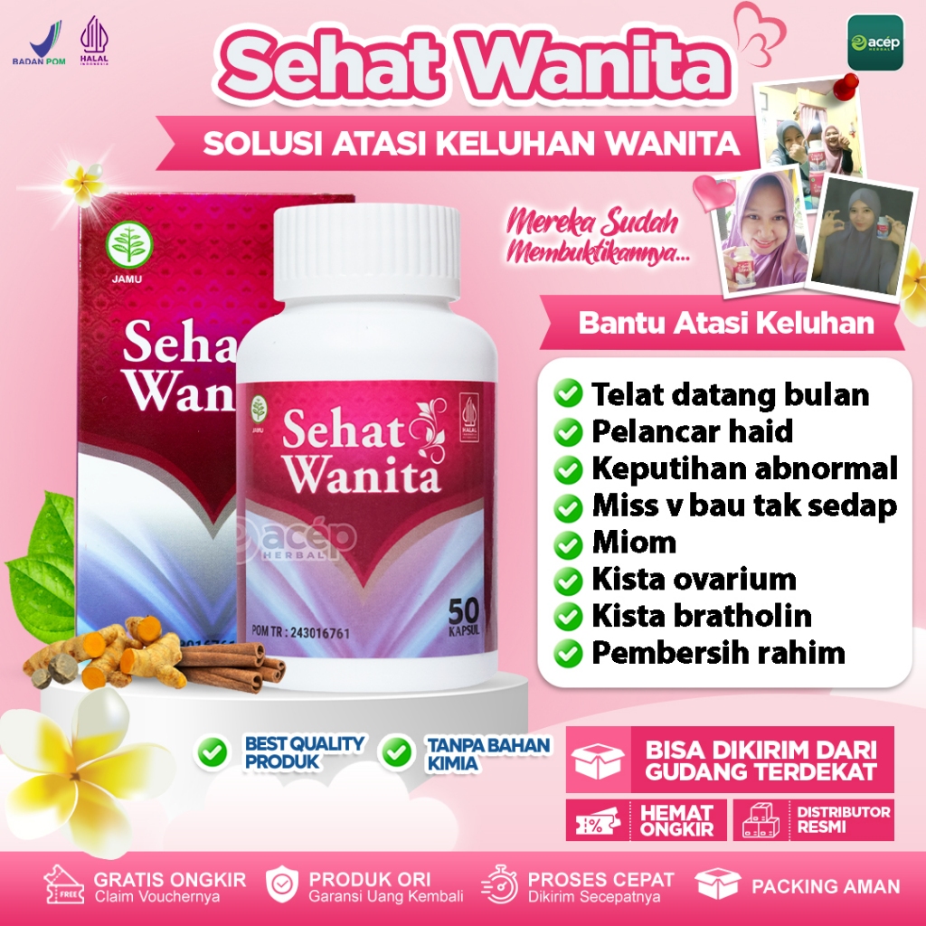 Jual Sehat Wanita Bantu Atasi Telat Datang Bulan Pelancar Haid ...