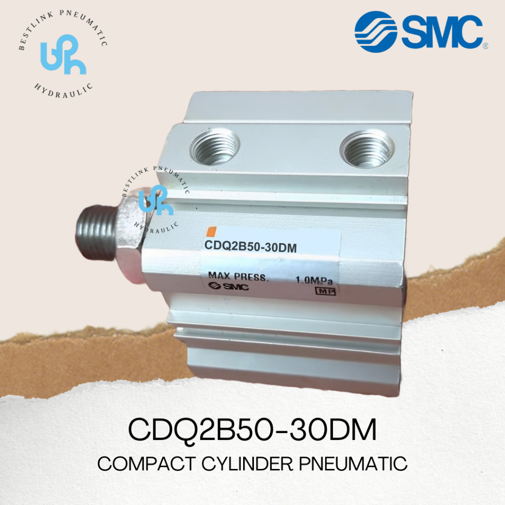 Jual SMC CDQ2B50-30DM / CQ2B50-30DM COMPACT CYLINDER PNEUMATIC / CDQ 2B50 30DM / CQ | Shopee ...