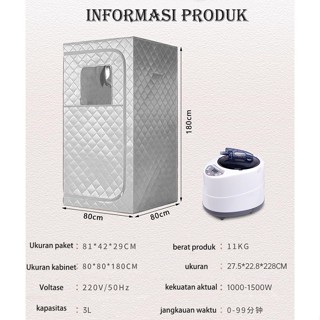 Jual kotak sauna / Portable Steam Sauna Alat Pelangsing Tubuh / Alat ...