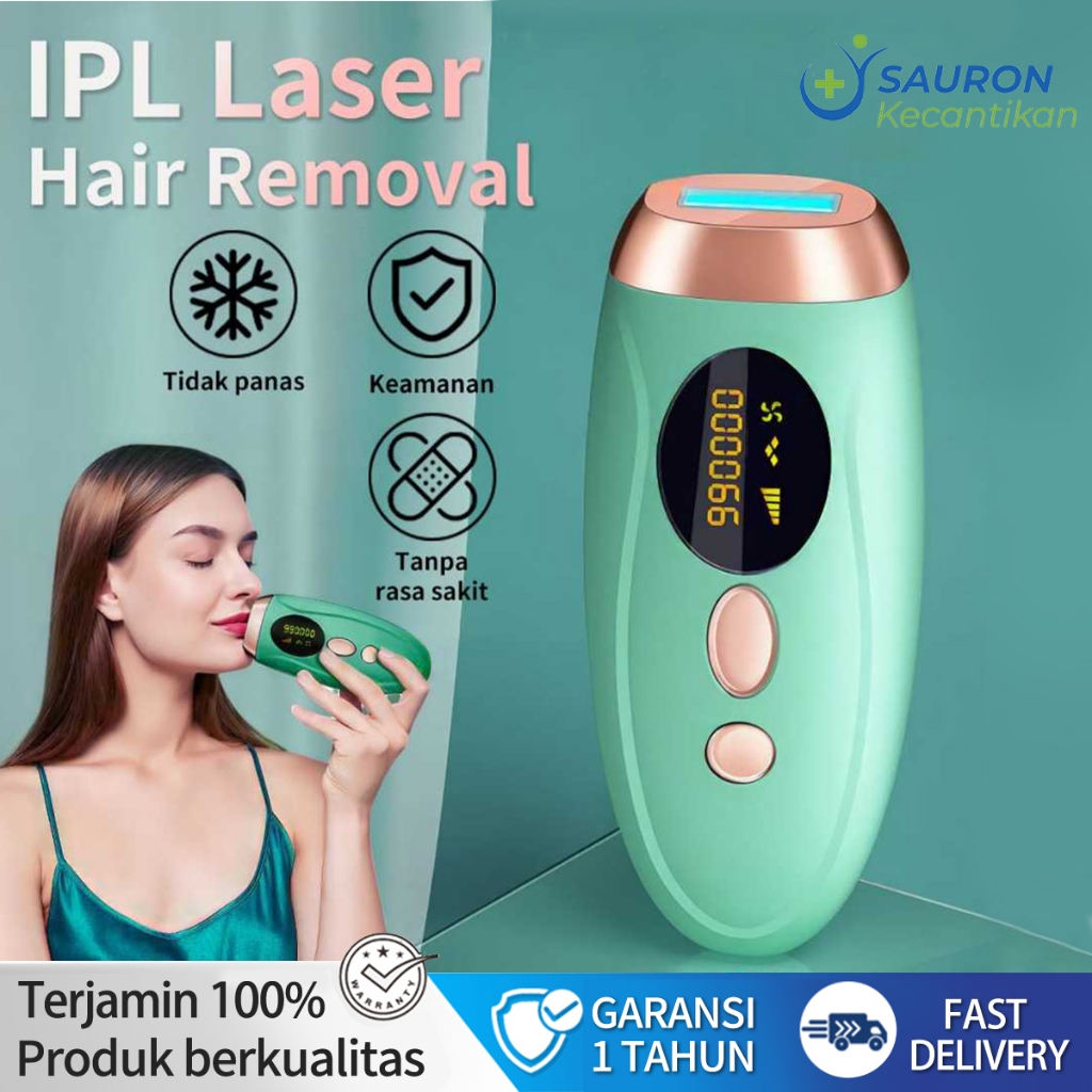 Jual Sauron Laser Hair Removal 100 w Pulsa IPL Perontok Bulu Permanent ...
