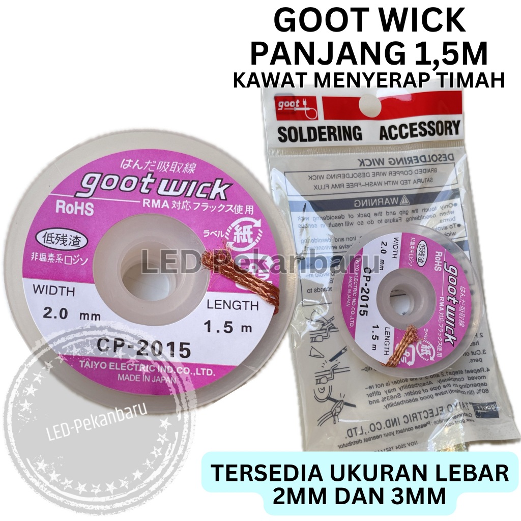 Jual GOOT WICK KAWAT / PITA PEMBERSIH / PELEPAS / PENGHISAP / MENYERAP ...