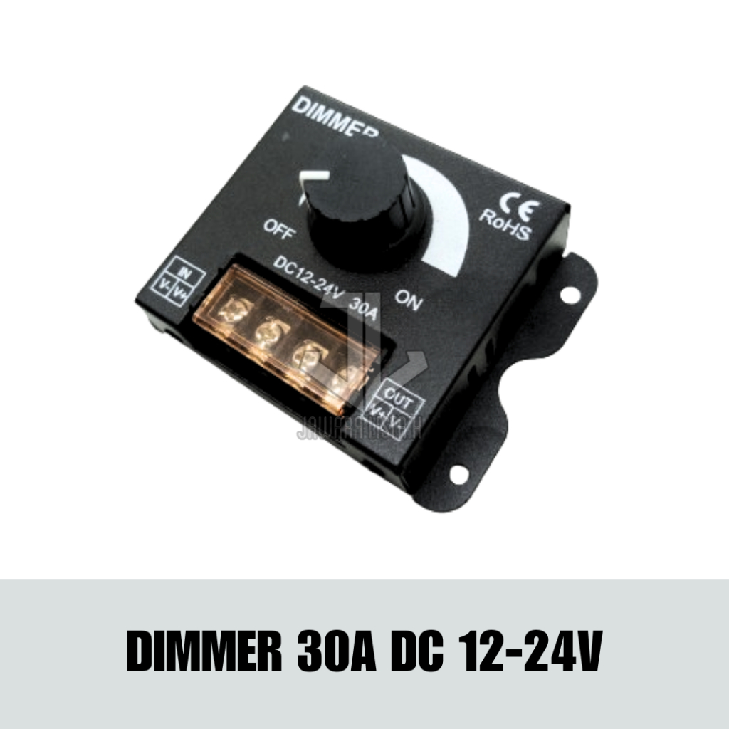 Jual DIMMER PENGATUR KECERAHAN LAMPU LED 30A DC 12-24V STRIP BRIGHTNES ...