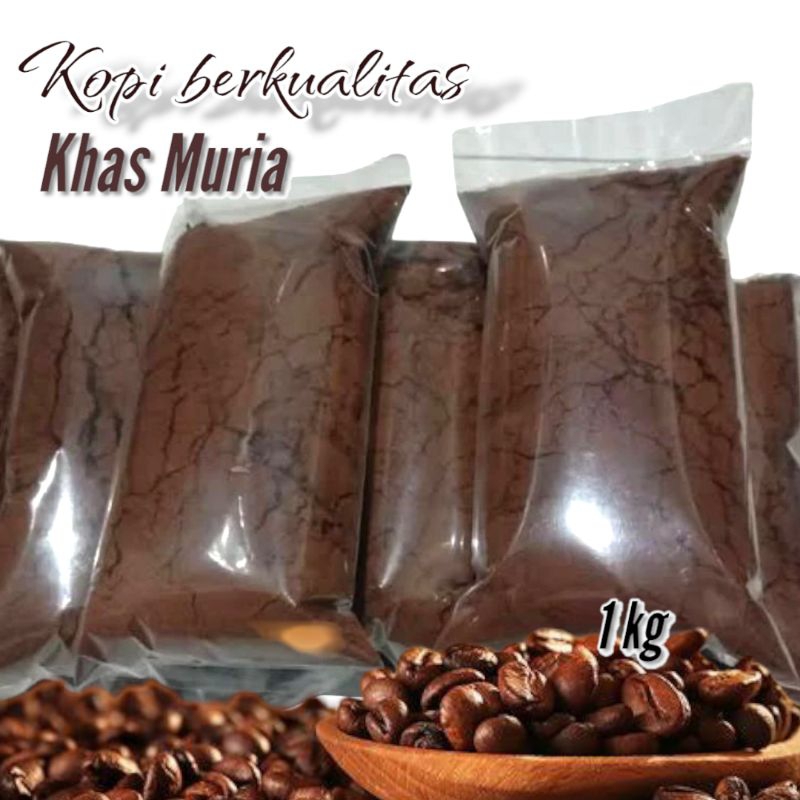 Jual Kopi Bubuk Murni Kopi Hitam Khas Gunung Muria Berat 1 Kg | Shopee ...