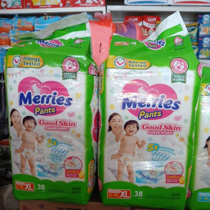 Jual MERRIES JUMBO PANTS kemasan baru /M48/L42Xl38 Tipe celana | Shopee ...