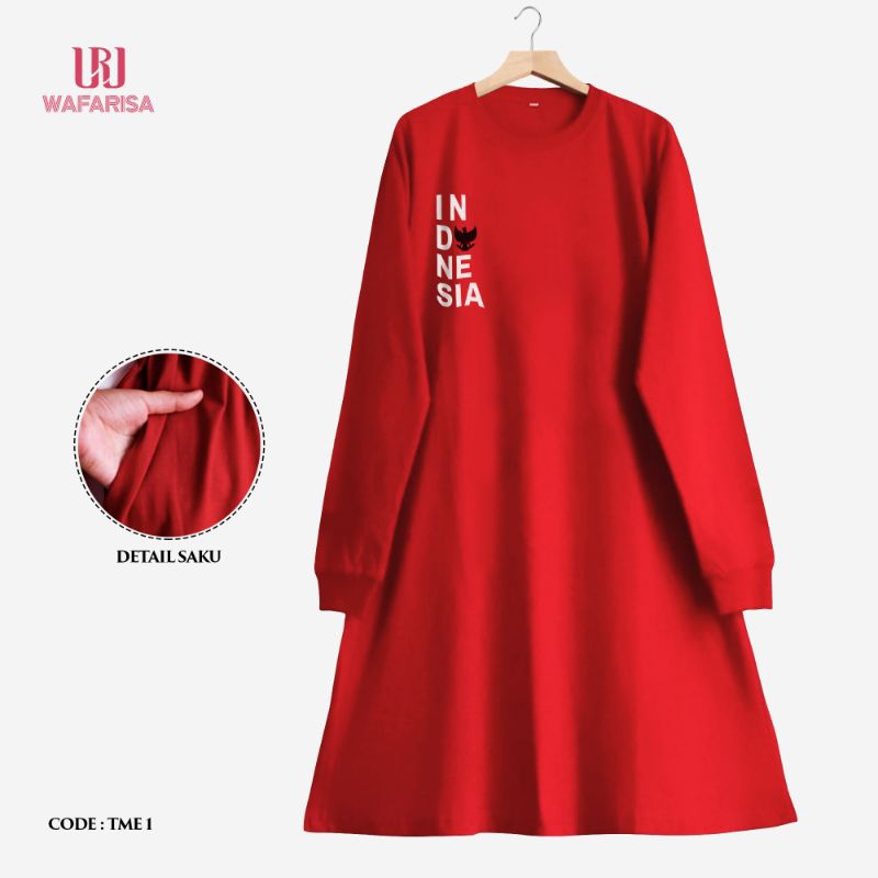 Jual Kaos Tunik Merah Putih Kemerdekaan. Kaos Agustusan bahan Katun ...