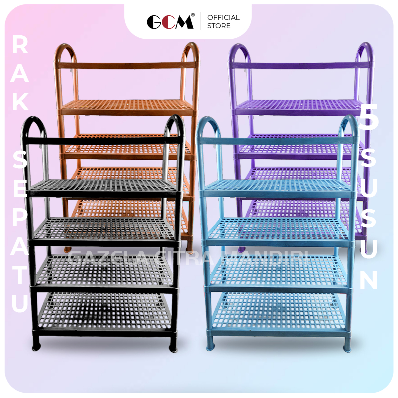 Jual RAK SEPATU 5 SUSUN TEMPAT PENYIMPANA SEPATU SANDAL PLASTIC Rak ...