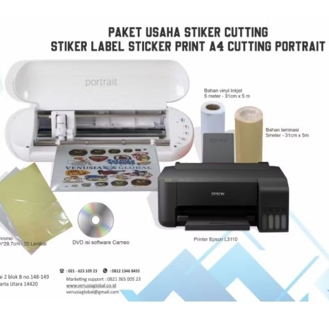 Jual Paket Usaha Cutting Sticker A4 | Cutting Stker Label | Sticker ...