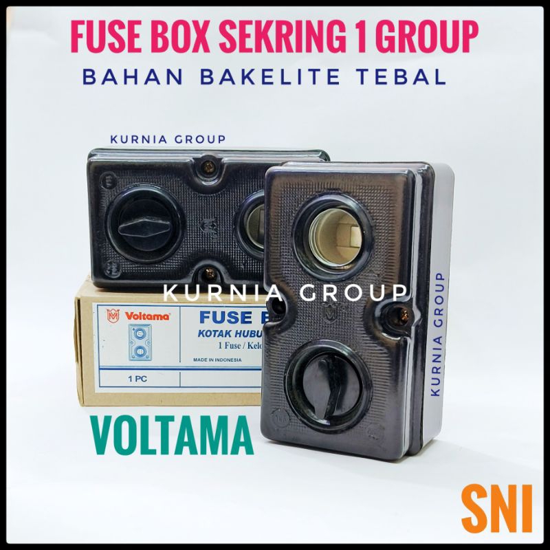 Jual VOLTAMA Fuse Box Sekring Listrik Rumah 1 Phase Inbow Model Lama ...