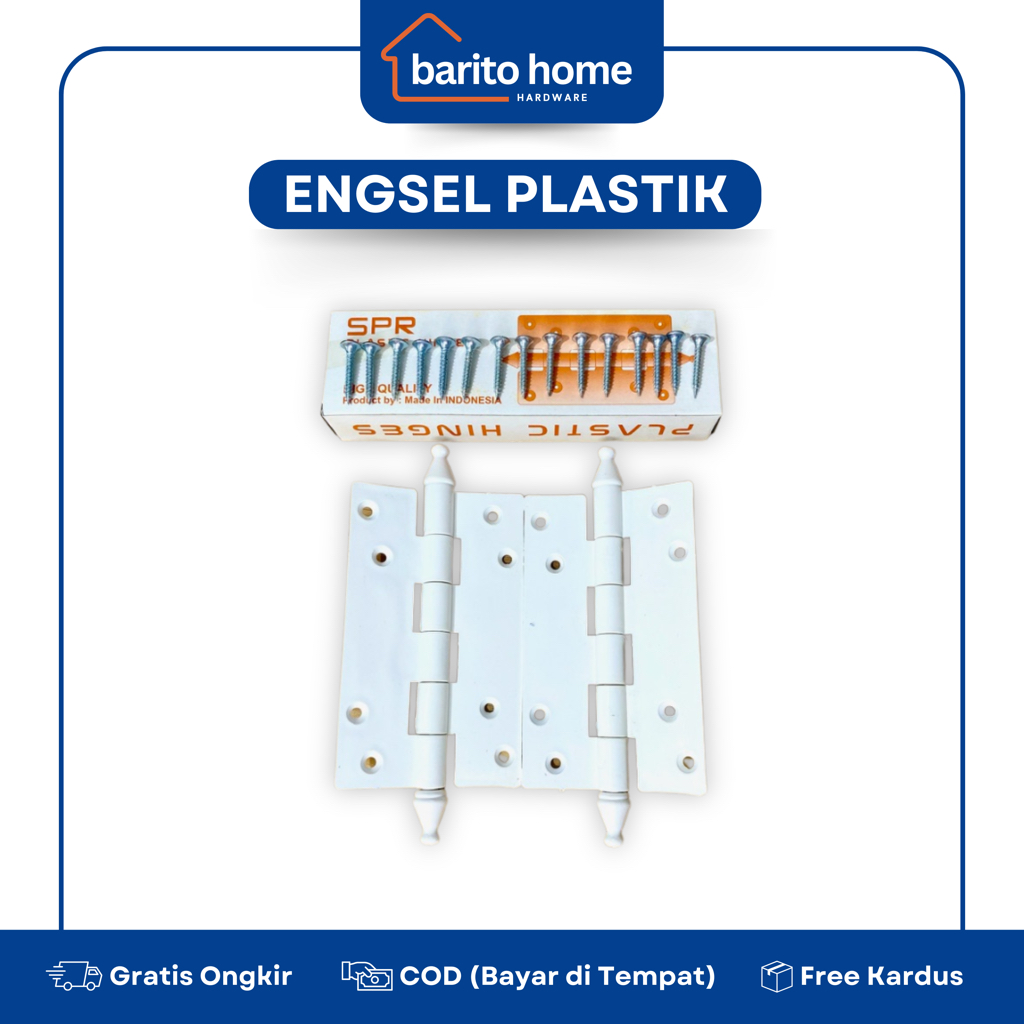 Jual Engsel Pintu PVC Plastik WC Kamar Mandi 2 Pcs 15 Baut / Engsel ...