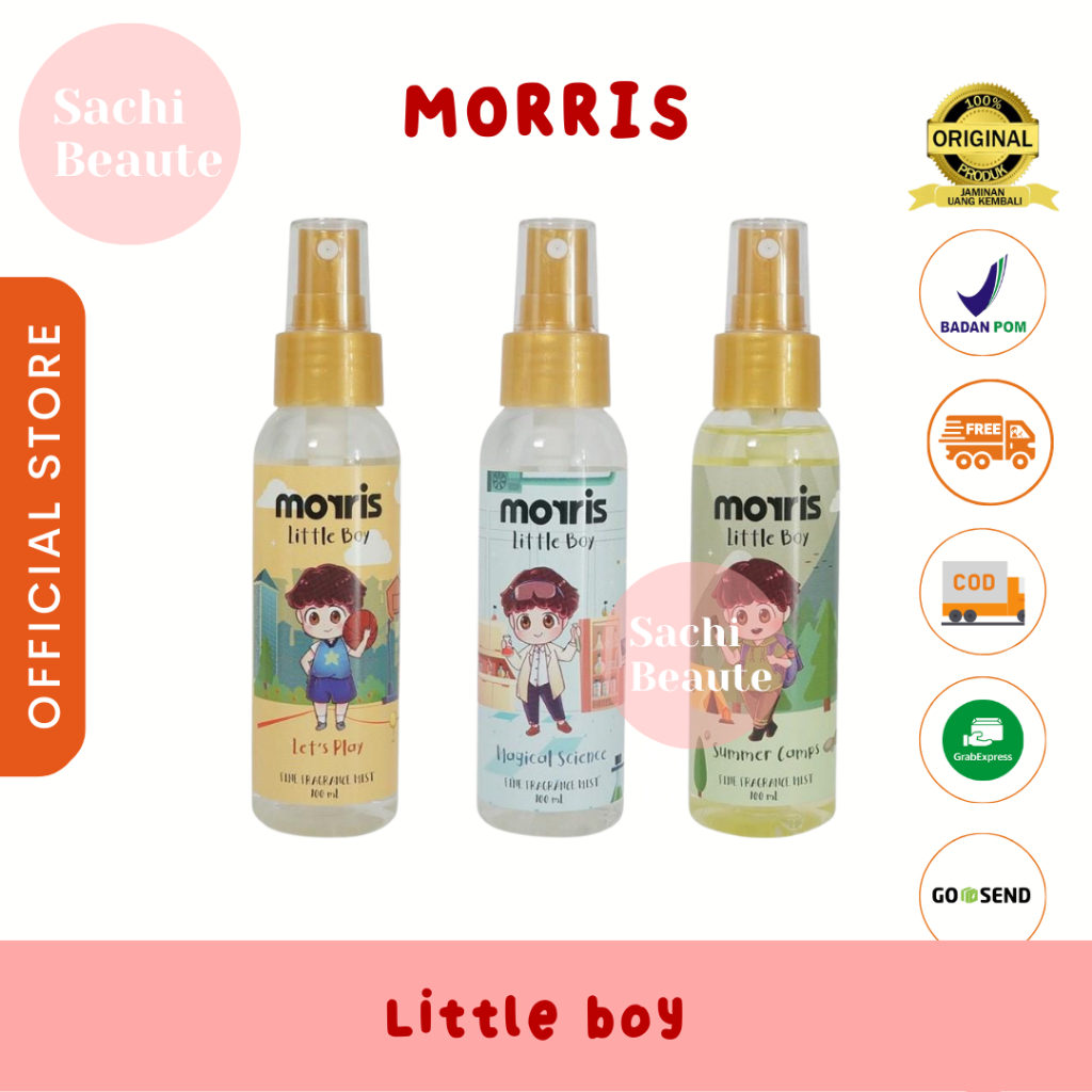 Jual Morris Parfum Anak Cowok Little Boy Fine Fragrance Mist 100ml BPOM ...