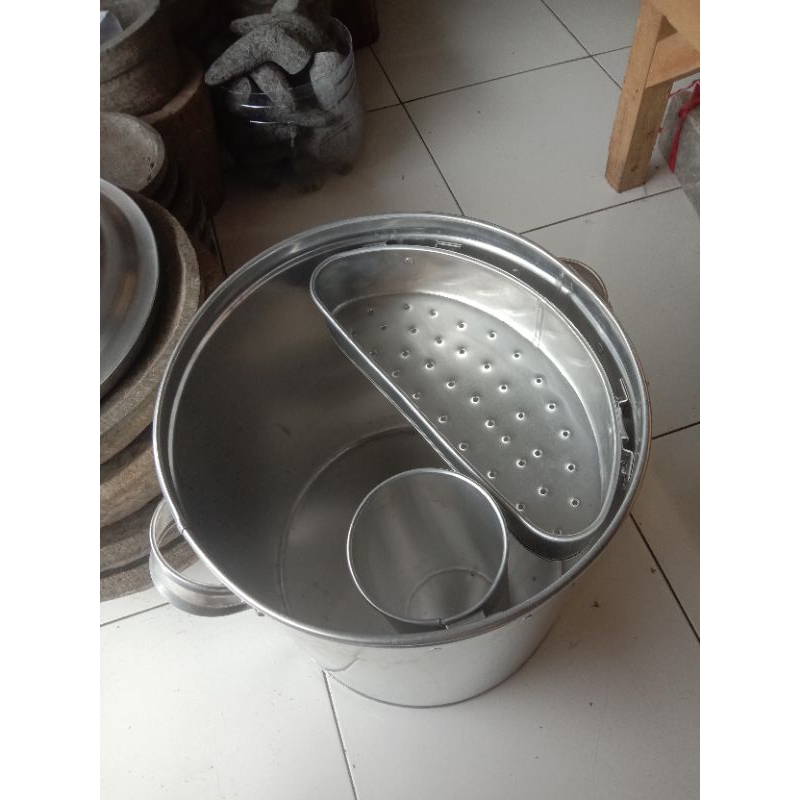 Jual panci dandang bakso mie sekat 35 cm kuah pisah | Shopee Indonesia