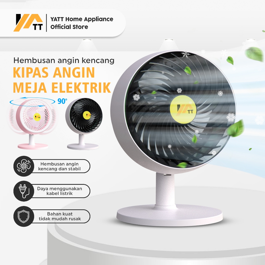 Jual YATT X LEJIA Kipas Angin Meja Mini Desk Fan Angin Kencang Kokoh dan Tidak Berisik Low Noise ...
