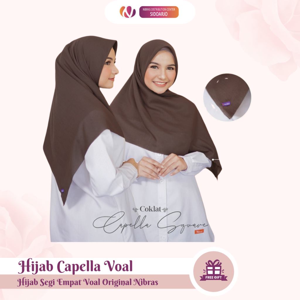 Jual Nibras Hijab Capella Bahan Voal Premium Hijab Segi Empat Bella ...