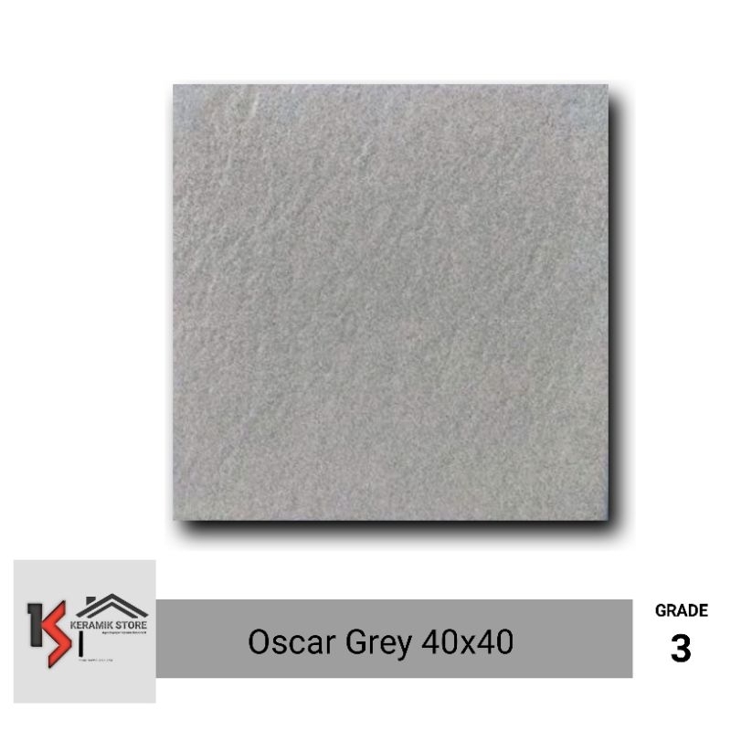 Jual Keramik Lantai 40x40 (Matt) Abu Polos/ Keramik Teras Lantai ...
