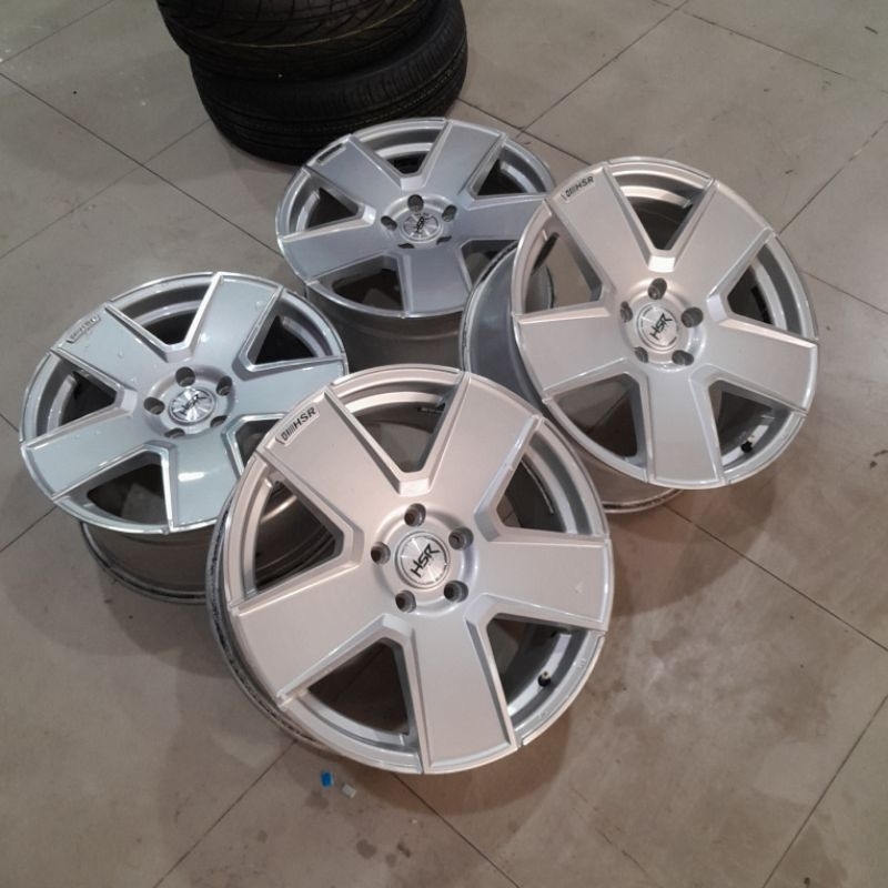 Jual pelek bekas mobil racing hsr r18 baut 5 buat mercy innova camry ...