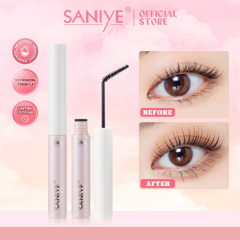 Jual SANIYE Long Maskara Hitam Bisa Ditekuk Profesional Waterproof ...