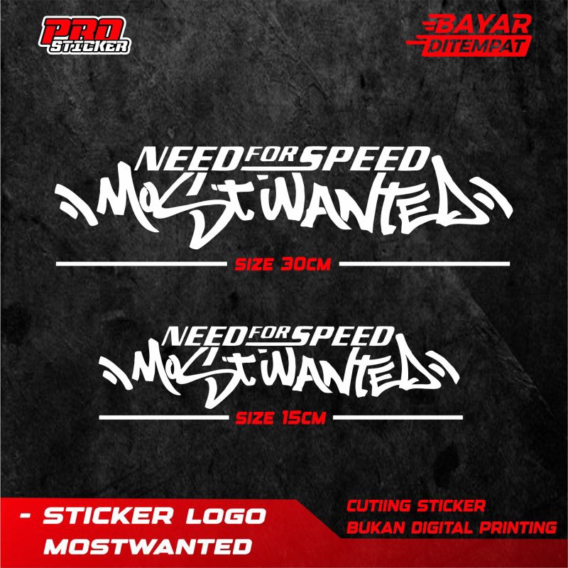 Jual STIKER NEED FOR SPEED MOST WANTED | Shopee Indonesia