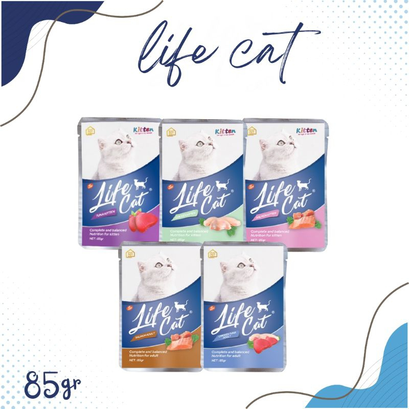 Jual life cat sachet 80gr adult all varian 6 pcs | Shopee Indonesia