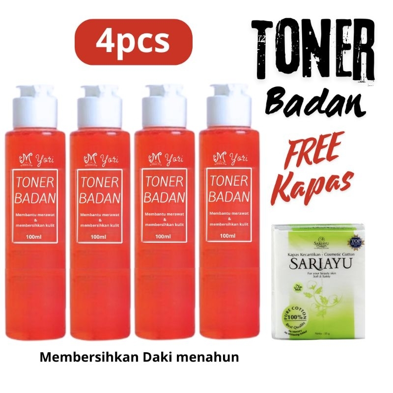 Jual DAPAT 4pcs Free Kapas - TONER RED PENGHILANG DAKI 100ml BPOM ...